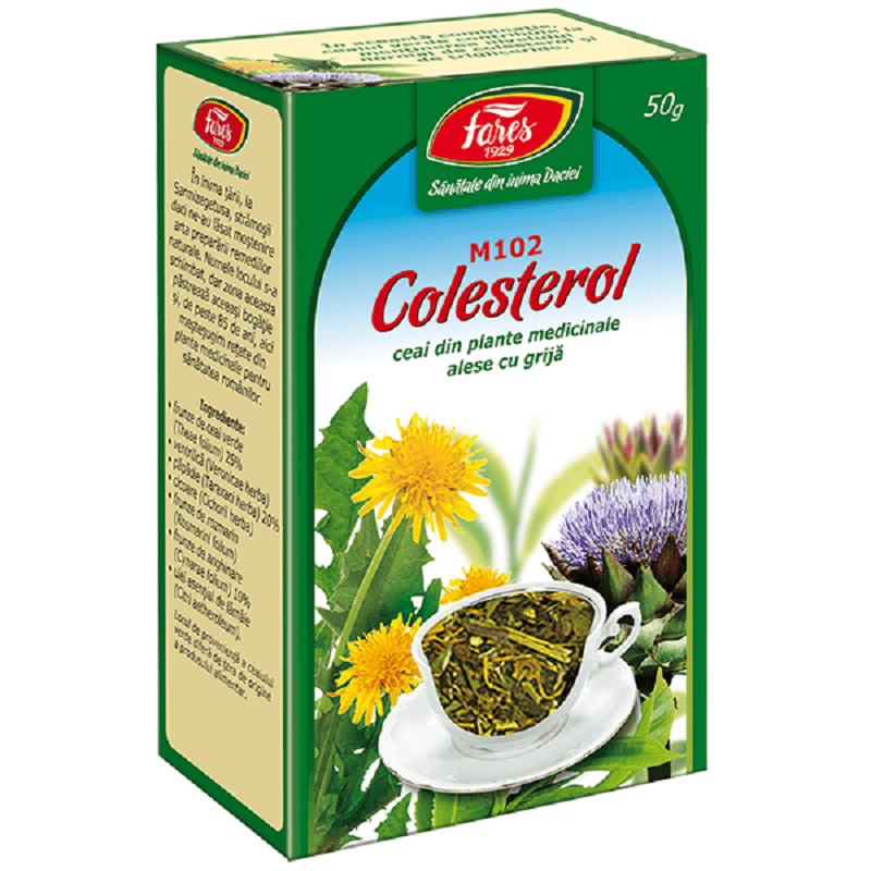 Ceai Colesterol M102, 50g, Fares