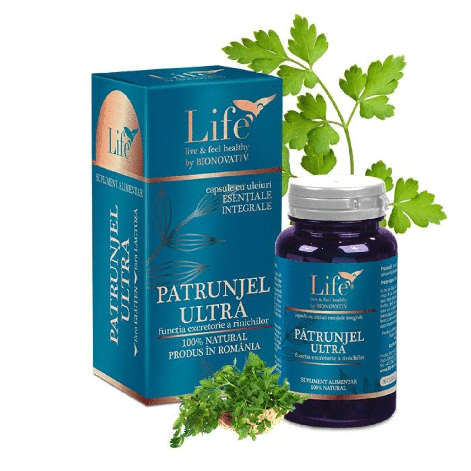 Pătrunjel Ultra capsule cu uleiuri esențiale, 30 capsule, Bionovativ