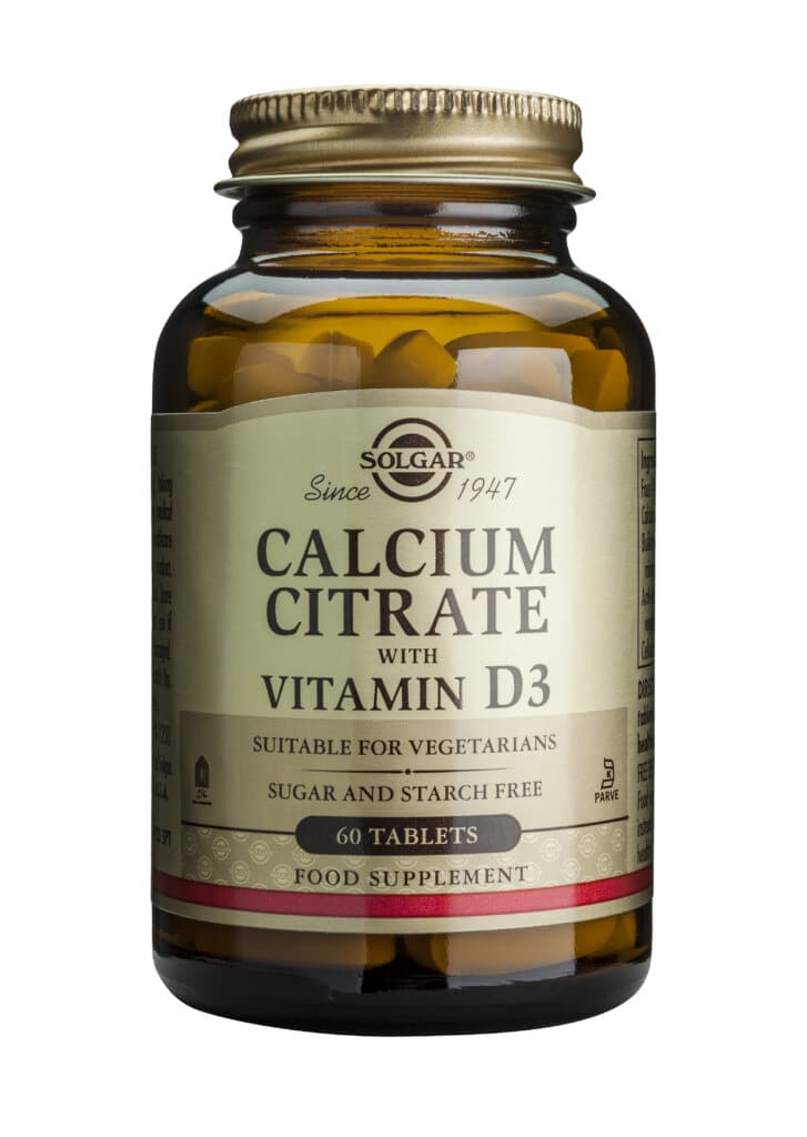 Citrat de calciu cu vitamina D3, 60 comprimate, Solgar