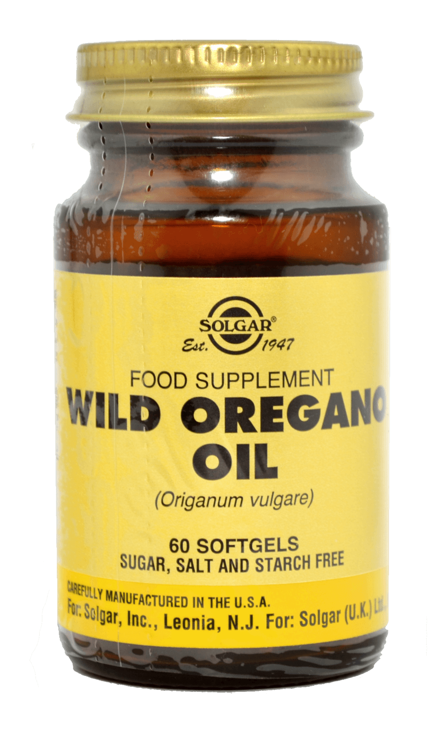 Wild Oregano Oil, 60 capsule, Solgar