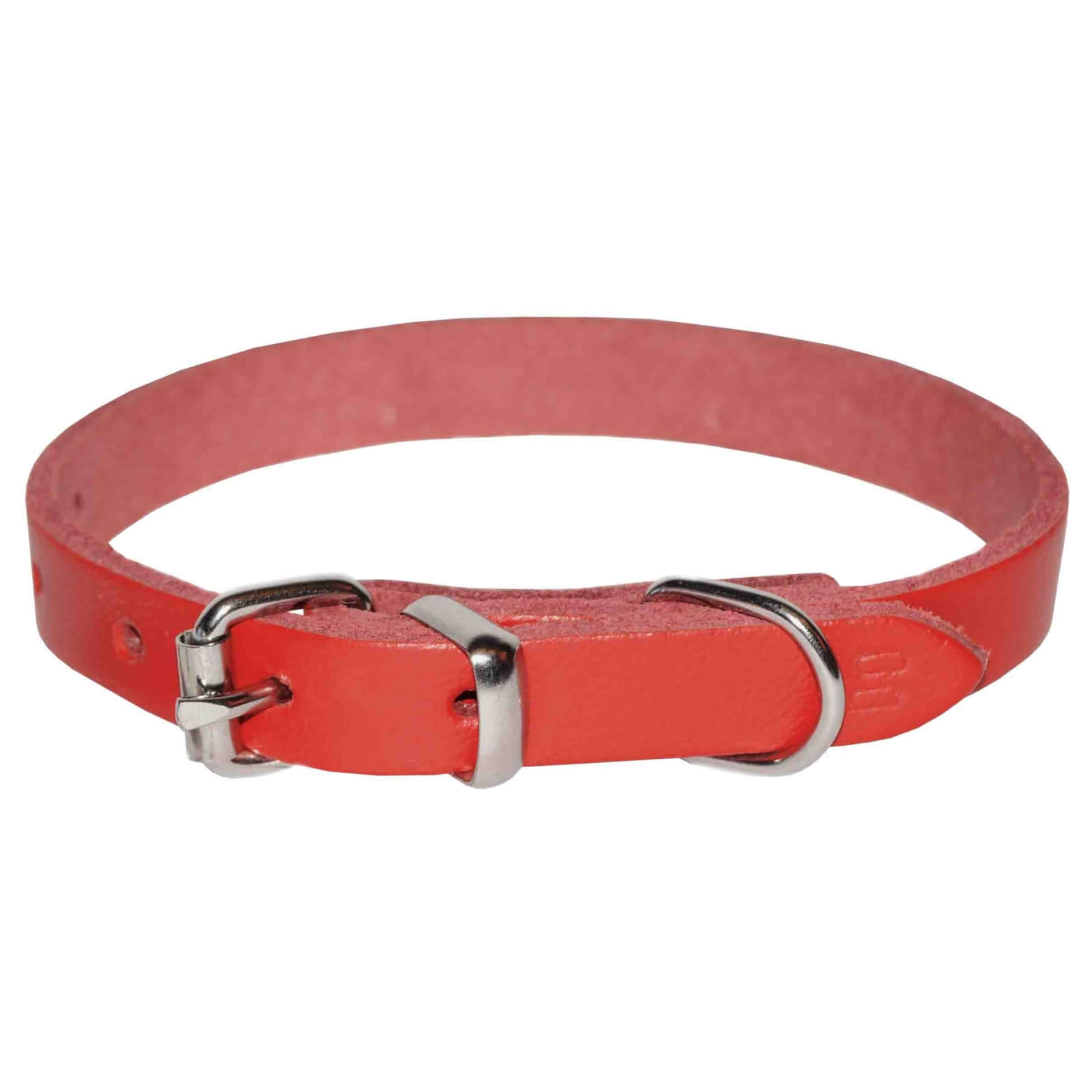 Zgardă pentru câini, 4DOG, Piele, Roșie, Nr. 4, 30 620 mm