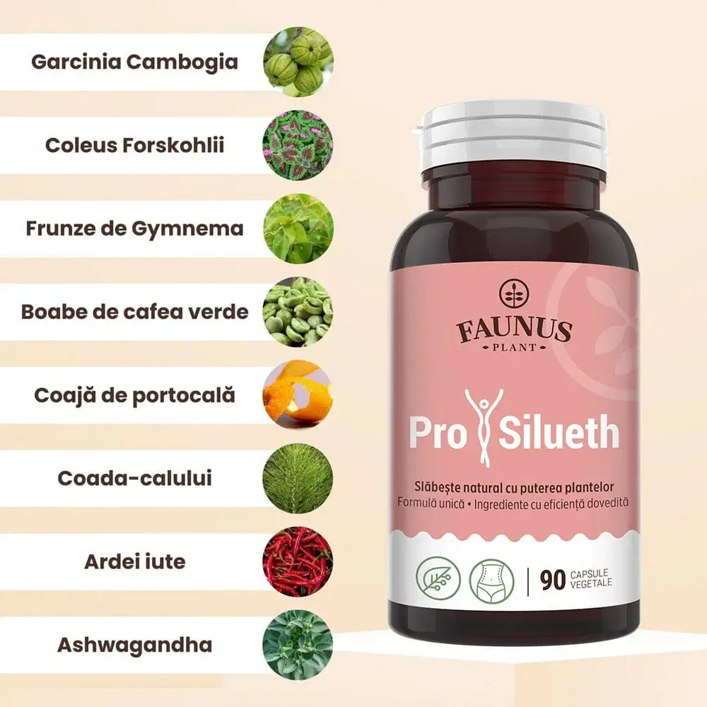 Pro Silueth, 90 capsule vegetale, Faunus Plant