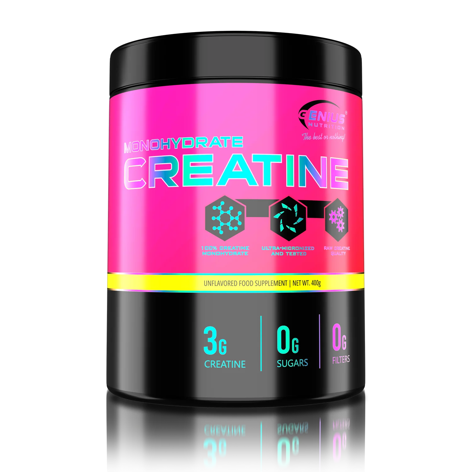 CREATINE MONOHYDRATE, 400g, Genius Nutrition