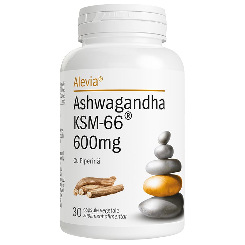 Ashwagandha KSM-66® 600mg, 30 capsule, Alevia