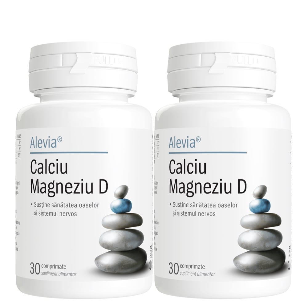 Calciu Magneziu D Pachet, 30 + 30 comprimate, Alevia