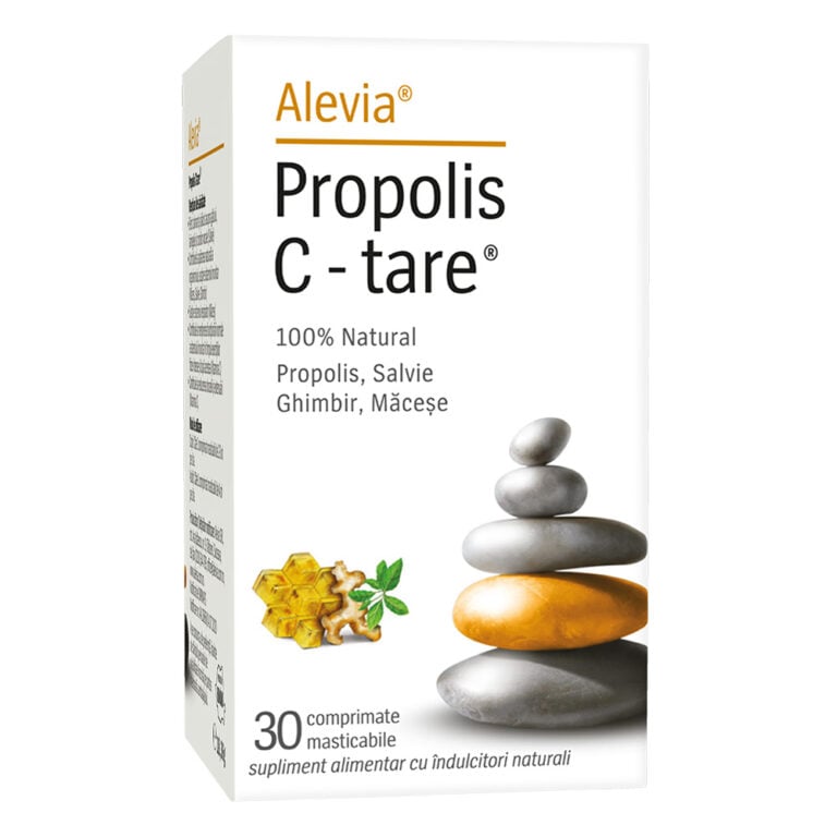 Propolis C-tare, 30 comprimate masticabile, Alevia